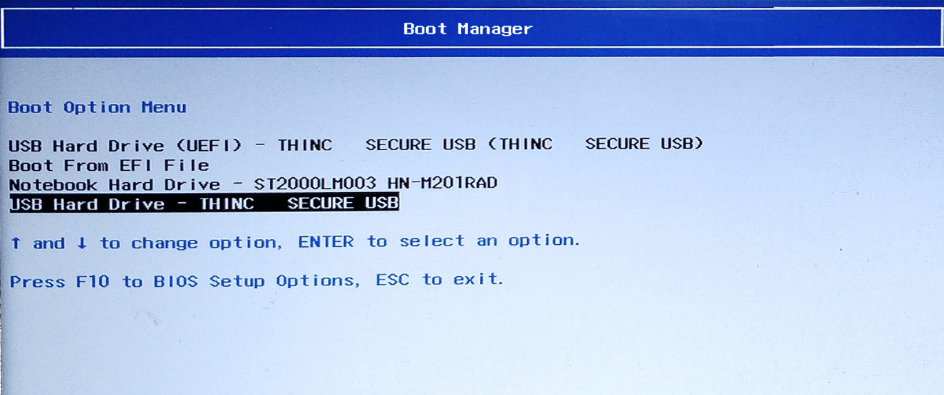 Booting ThinC-COMPUTE
